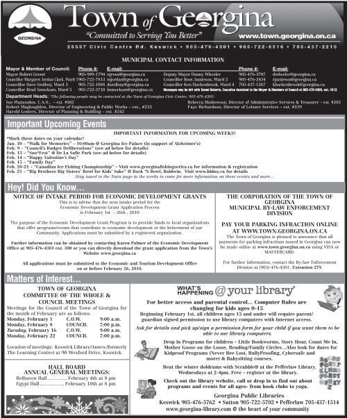 2010-01-28 - Town of Georgina