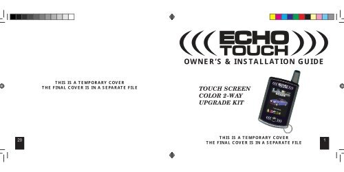 ECHO-TOUCH operation manual.indd - car alarm
