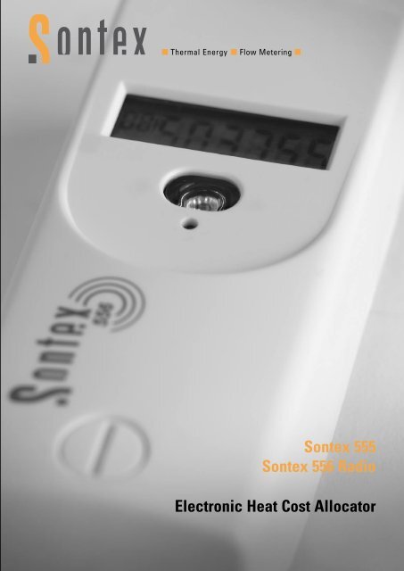 Leaftlet Heat cost allocator Sontex 555 & 556 - Sontex SA