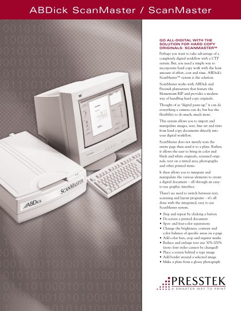 ABDick ScanMaster / ScanMaster - Presstek