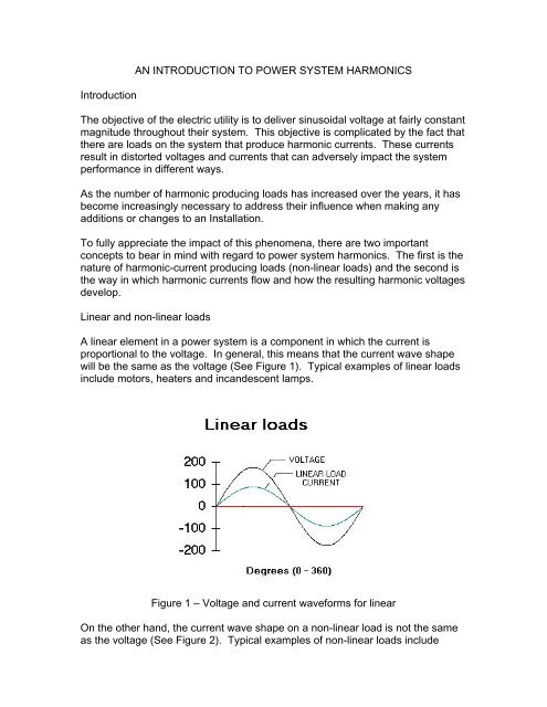An Introduction to Power System Harmonics - Powerstudies.com
