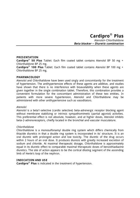 Cardipro Plus - Square Pharmaceuticals Ltd.