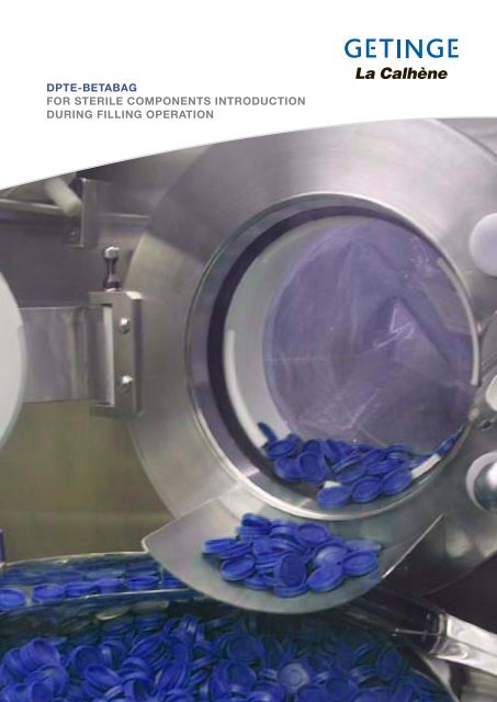 DPTE-BETABAG FOR STERILE COMPONENTS INTRODUCTION ...