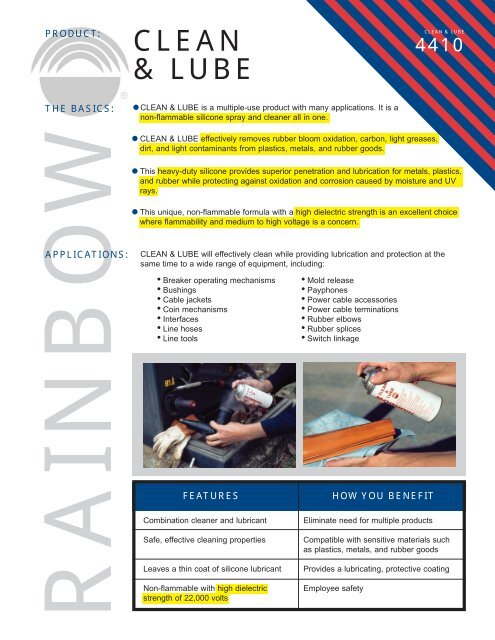 4410 Clean & Lube.pdf - Rainbow Tech