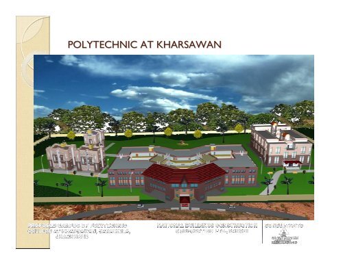 CONSTRUCTION OF POLYTECHNIC AT KHARSAWAN - Jharkhand