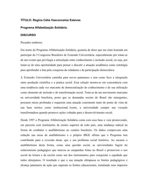 Prezados senhores: - PRAC