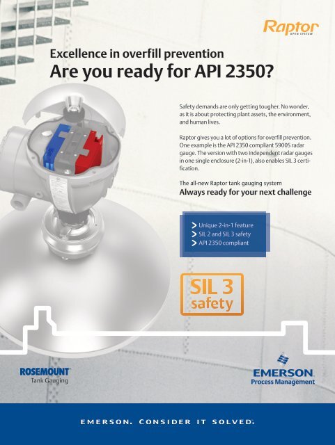 Are you ready for API 2350? - Rosemount Tank Radar