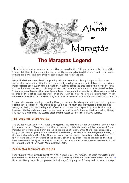 The Maragtas Legend - Philippine Culture