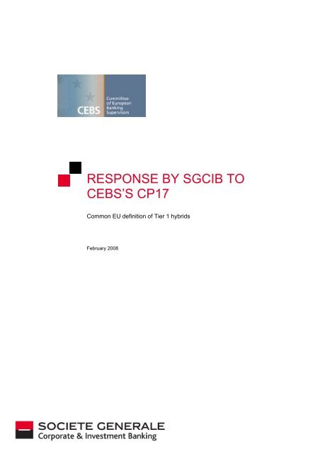 Societe Generale Corporate And Investment Banking