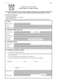 BI-84) Form 11 DEPARTMENT OF HOME AFFAIRS ... - South Africa