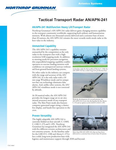Brochure - Northrop Grumman Corporation