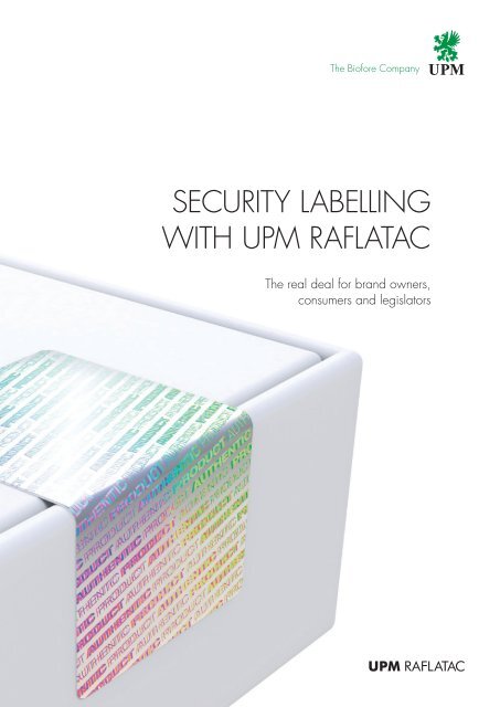 SECURITY LABELLING WITH UPM RAFLATAC