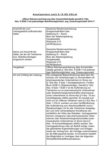 Anzeigentext (PDF/24 KB) - Knappschaft-Bahn-See