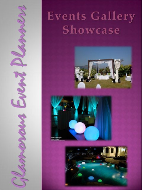 Glamorous Event Planners - Events Gallery Showcase