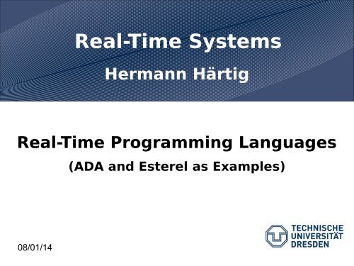 Real Time Programming Languages Operating Systems