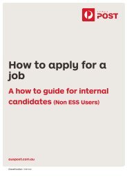 australia post charges booklet