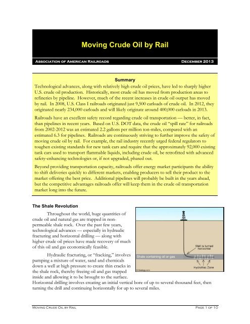 Moving Crude Oil by Rail - Association of American Railroads