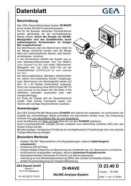 DI-WAVE - GEA Diessel