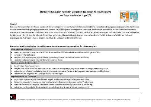 Mathe.Logo 7 und 8 - C.C. Buchner