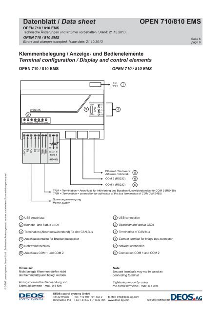 Datenblatt Datenblatt