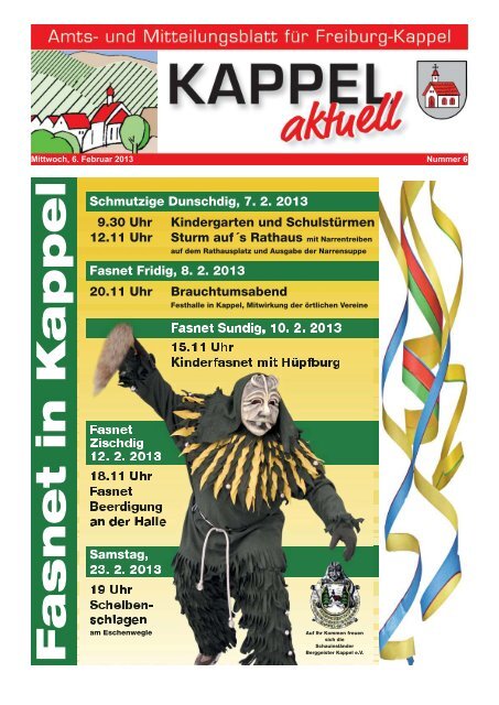 Fasnet in Kappel - Stadt Freiburg im Breisgau