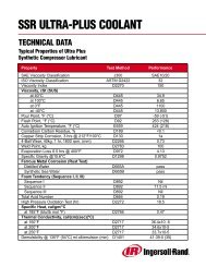 Ultra Coolant MSDS Sheet - Ingersoll Rand