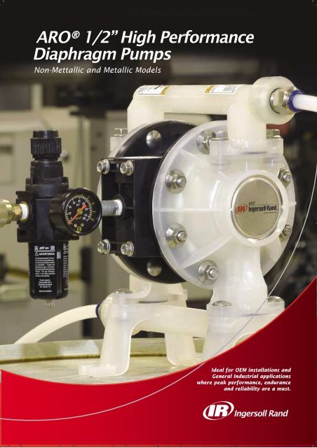AROÂ® 1/2â High Performance Diaphragm Pumps - Ingersoll Rand