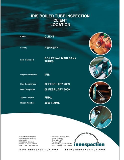 IRIS - Boiler Tubes Inspection Report - Innospection