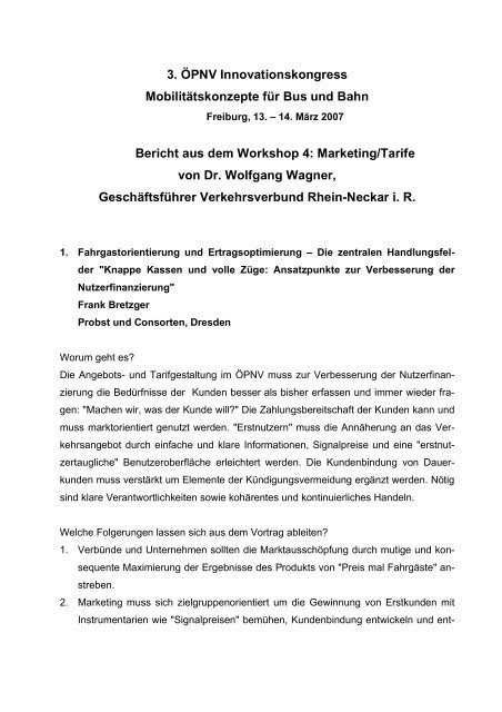 3. ÖPNV Innovationskongress Mobilitätskonzepte für Bus und Bahn ... 3. ÖPNV Innovationskongress Mobilitätskonzepte für Bus und Bahn ...