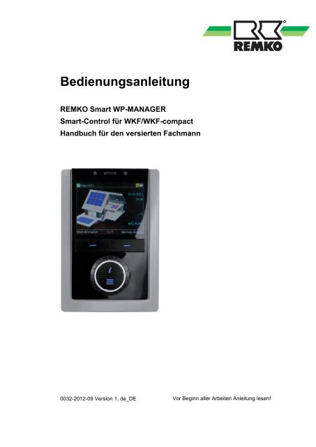 REMKO Smart WP-MANAGER - Inocal