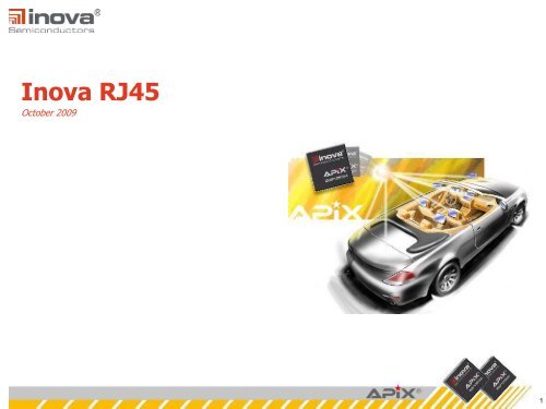 APIX Industrial Pinout - Inova Semiconductors