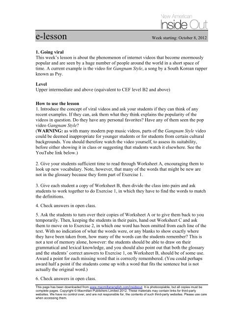 e-lesson - Inside Out