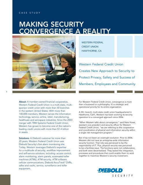 Diebold Security Monitoring