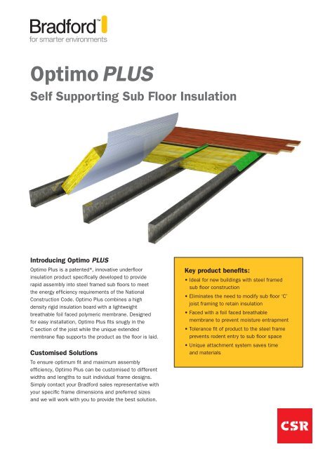 Optimo PLUS - Insulation Industries