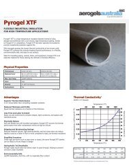 Pyrogel XT Datasheet - Insulation Industries