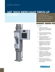 Diebold Drive-Thru Kiosks For Pneumatic Tube Systems