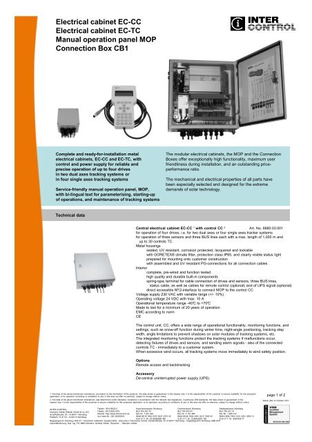 control technology (200 KB) - INTER CONTROL
