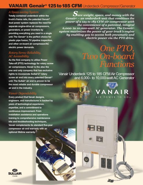 VANAIR Genair Underdeck Compressor/Generator - INTERCON ...