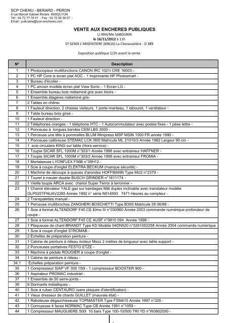 VENTE AUX ENCHERES PUBLIQUES - Interencheres