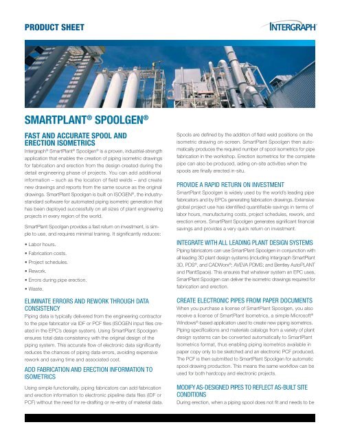 SmartPlant® Spoolgen® - Intergraph