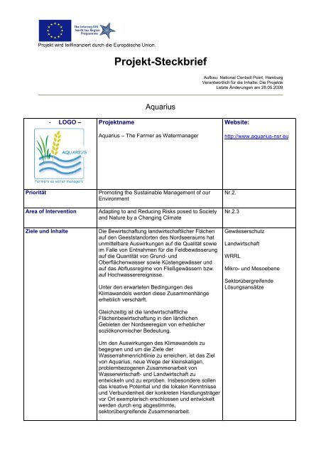 Projekt-Steckbrief als PDF-Datei