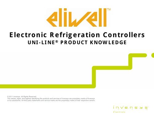 Electronic Refrigeration Controllers - Invensys Controls
