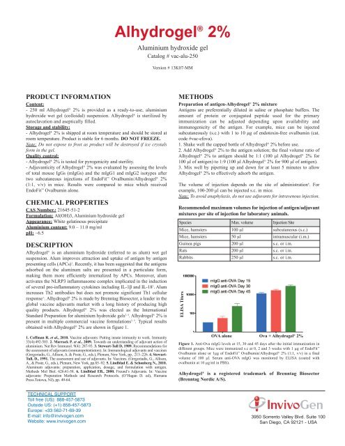 Alhydrogel 2% - InvivoGen