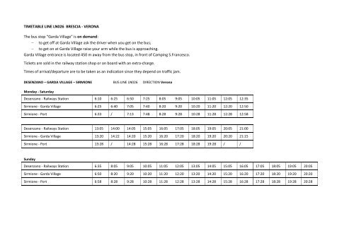 Verona Bus Timetable Verona Bus Schedules By Marco Bonato