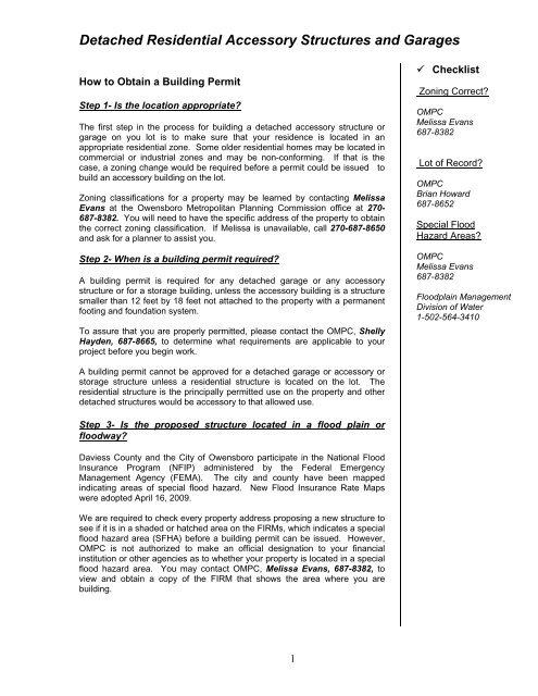 Detached Residential Accessory Structures and Garages - iOMPC