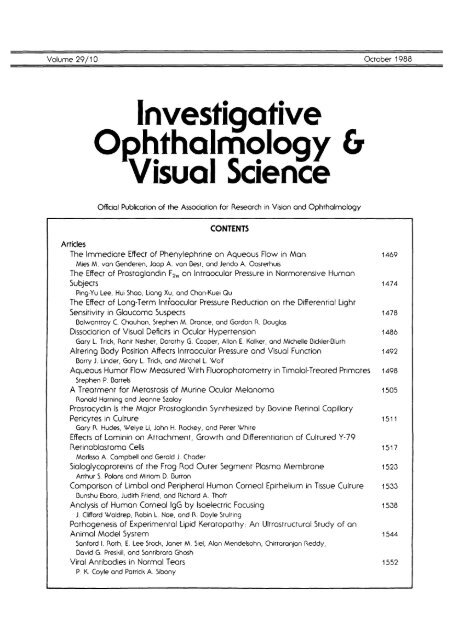 TOC (PDF) - Investigative Ophthalmology & Visual Science