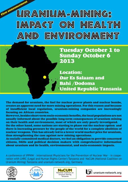 „Uranium-mining: Impact on Health and Environment - ippnw