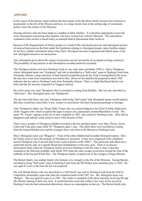 APPENDIX In the course of this history much mention has been ...