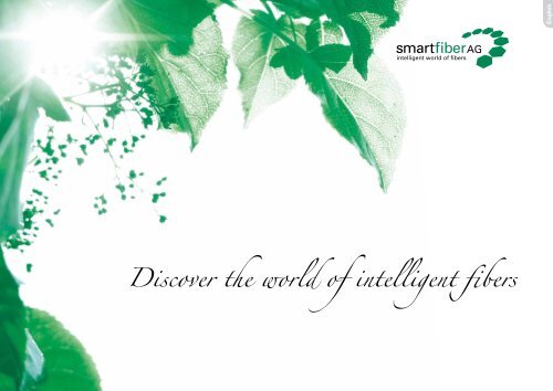 Imagebroschüre smartfiber AG ENGLISH