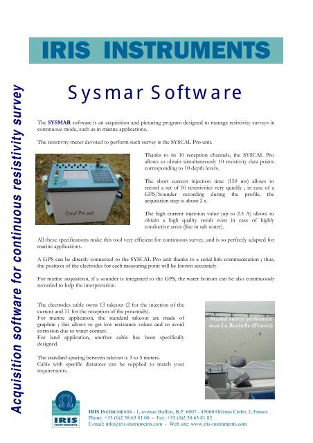 Download brochure - IRIS Instruments
